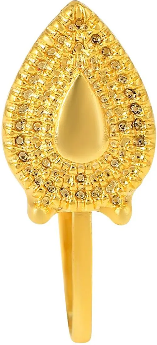 Buy ADMIER Brass Goldplated pear tilak design Marathi Nath "Press to ...