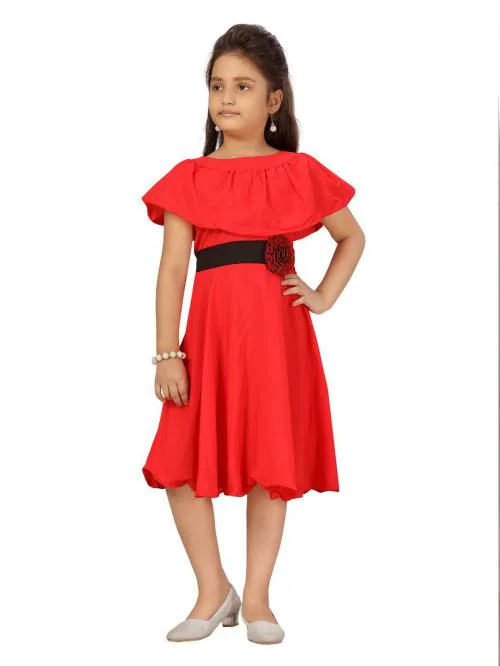 Buy Aarika Girls Red Colour Frock Online at Best Prices in India - JioMart.