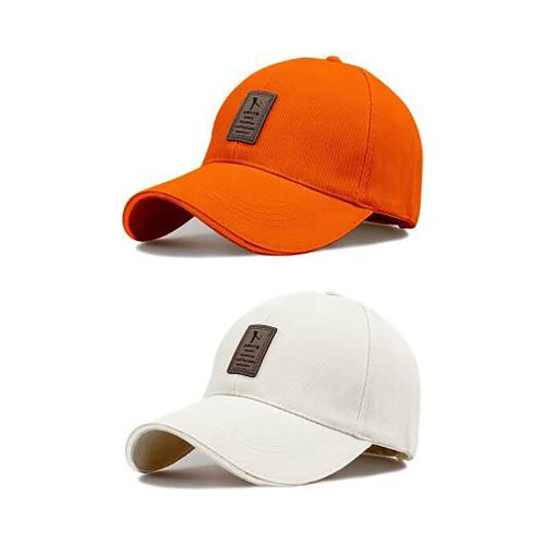 Buy ALAMOS Unisex Orange and White Ediko Cotton (Pack of 2) Online at ...
