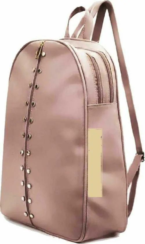 Buy SARA Beige PU Leather Backpack 15 L Online at Best Prices in India ...