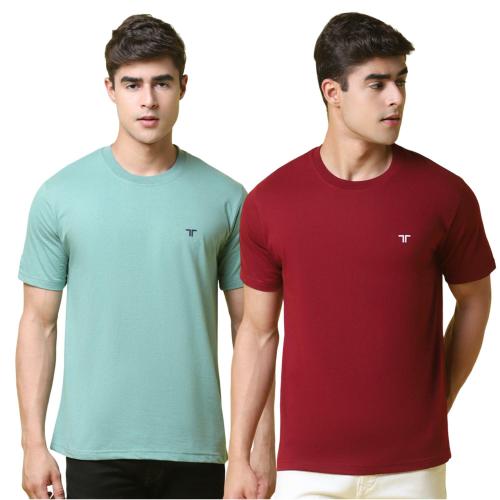 Buy TEE PROJEKT Men's Cotton T-Shirt (Pack Of 2) Online at Best Prices ...