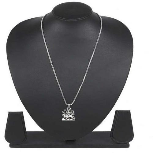 Buy Raviour Lifestyle Shero wali maa pendant durga maa silver pendant ...