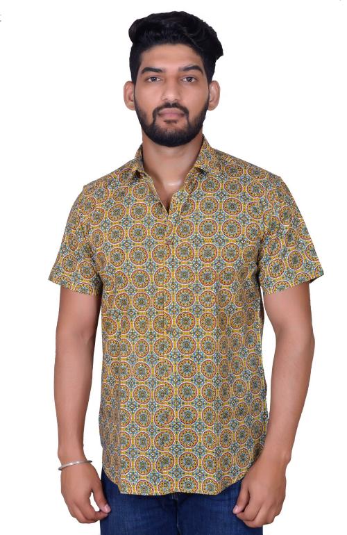 Buy TMF THE MEERU FASHION Men Printed Casual Multicolor Shirt Online at ...