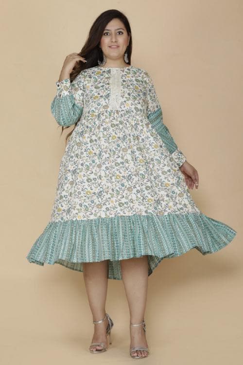 Buy madam PLUS Capsule Tunic Knee Length Frock Suitable for Plus-Size ...