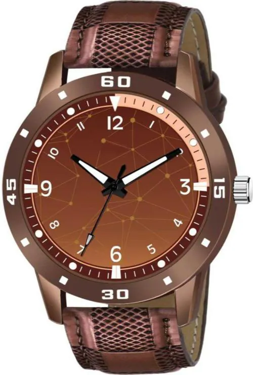 Buy KU Analog Brown Dial Brown Strap Watch For Men Online at Best ...