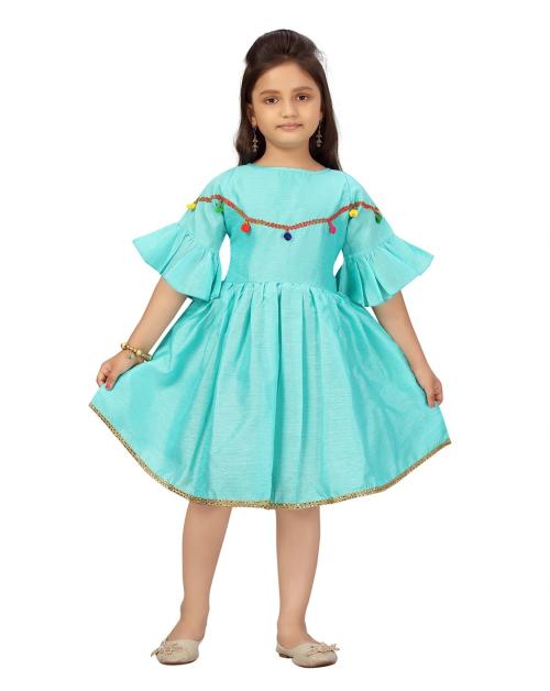 Buy Aarika Girl's Firozi Color Party Wear Middi Online at Best Prices ...