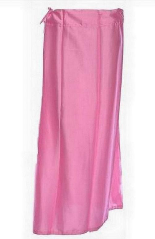 Buy KAVYA DESIGNERS Women Pink Solid Satin Blend Saree Petticoat Online ...