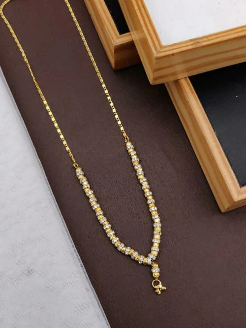 INDIAN LIFESTYLE Women's Designer 18Inch Gold Plated Dokiyu Malla - JioMart