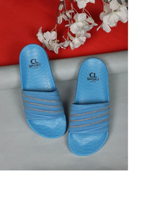Buy CL Sports Electric Blue Slides for Women Online at Best Prices in ...