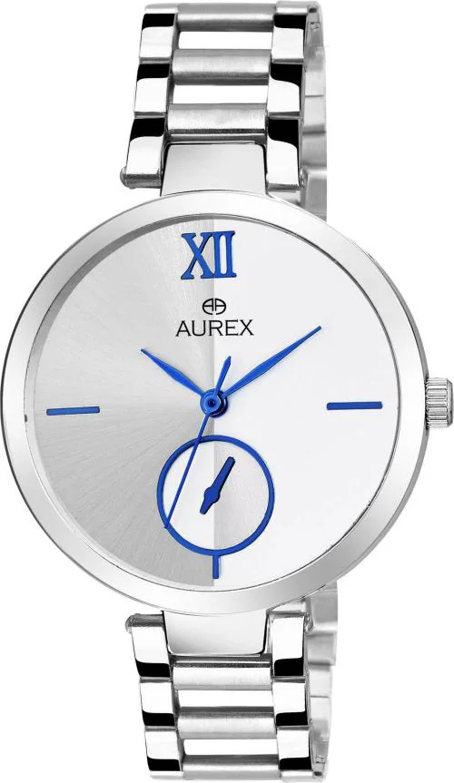 Buy Aurex Analog Silver Dial Silver Strap Watch For Women - (Ax-Lr531 ...