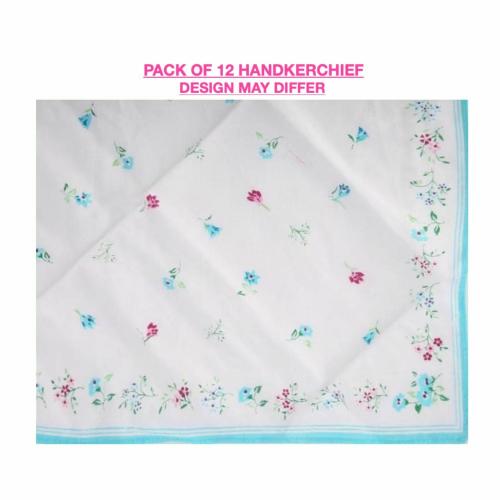 Buy BADLOOK LADIES & GIRLS COTTON HANKY WITH BEAUTIFULL FLOWER PRINT ...