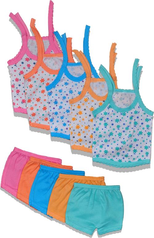 Buy HUXX Baby Boys and Baby Girls Multicolor Printed Cotton Blend Vest and Short - 0 to 6 M ...