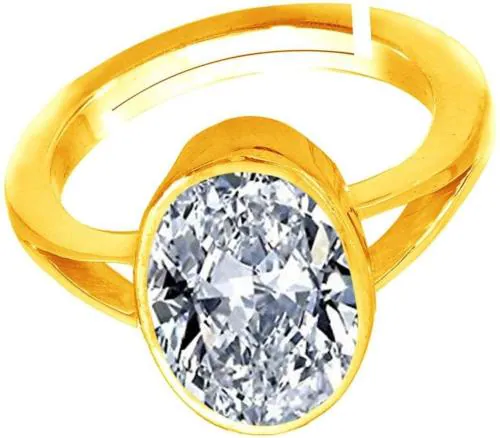 Buy Chopra Gems & Jewellery Gold Plated Brass Zircon Stone Rashi Ratna ...