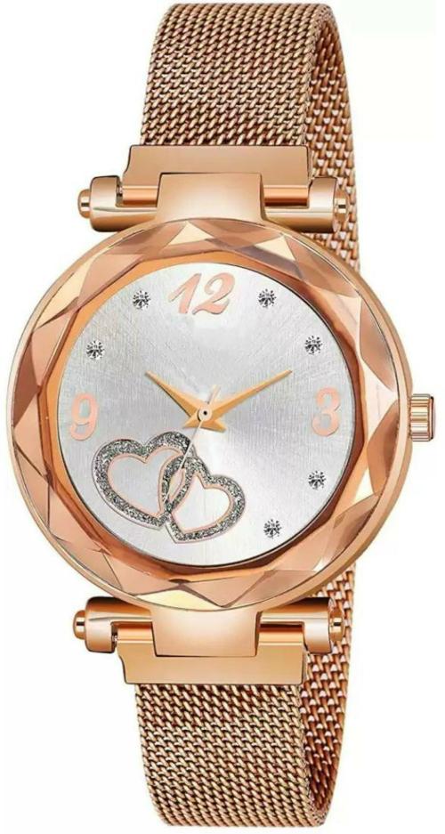 Buy Bolun Analog Grey Dial Rose Gold Strap Watch For Women Online at ...