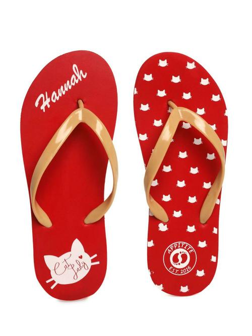 Buy Appitite Red Flip Flop or Slipper for women Online at Best Prices ...
