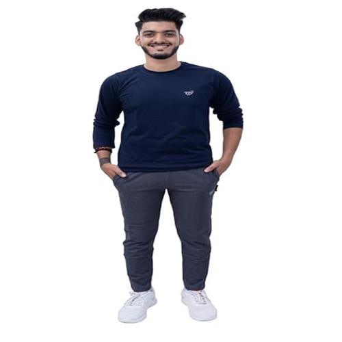 Buy tex-fro Men's Regular Fit Track Pants, Lower for Boys (Denim Lower ...