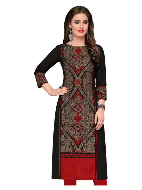 Buy Jevi Prints Ladies Cotton Printed Readymade Kurti Online at Best ...