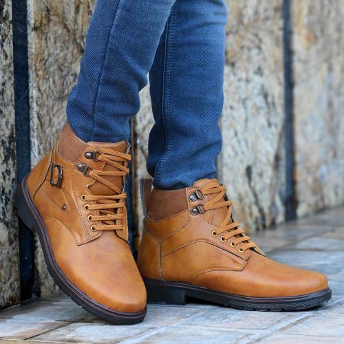 Buy DLS WEAR BOOTS FOR MEN Boots For Men (Tan) Online at Best Prices in ...