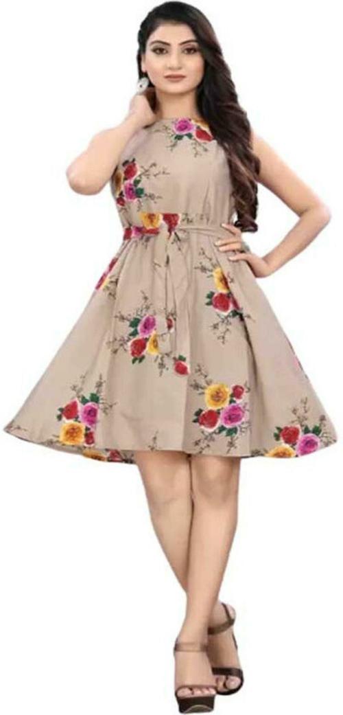 Buy SHREE INFINITY EXPORT Multicolor Crepe Dress Online at Best Prices in India - JioMart.