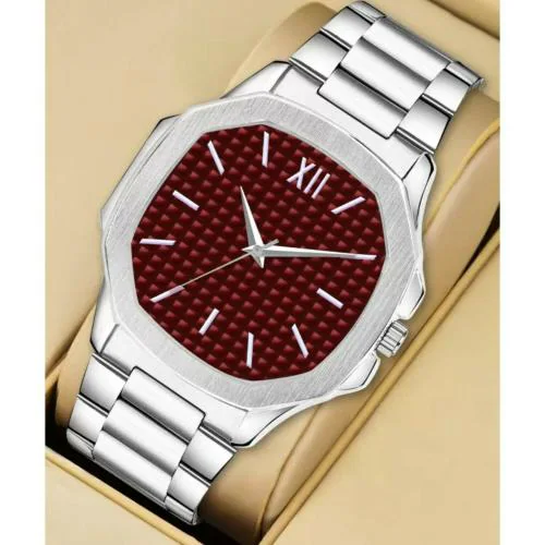 Buy REESKY Square Maroon Dial Boys Watch With Quartz Online at Best ...