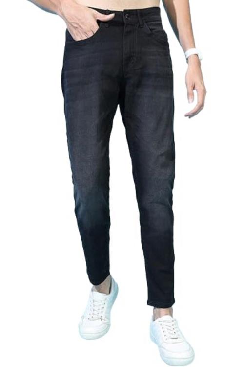 Buy VIBRANCE Clothes Zone Men's Slim Fit Stretch Denim Jeans Denim Mid ...