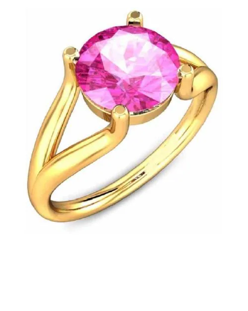 Buy CEYLONMINE Natural Pink Sapphire Stone Lab Certified & Astrological ...