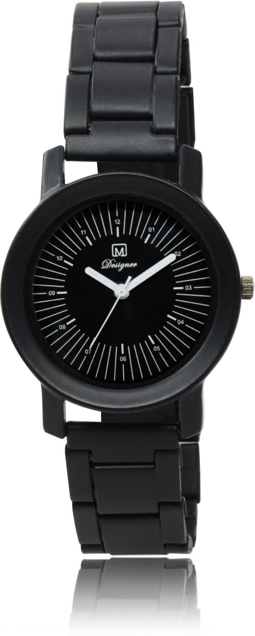 Buy OM DESIGNER Wrist Watch Black Dial Black Strap Watch for Womens ...