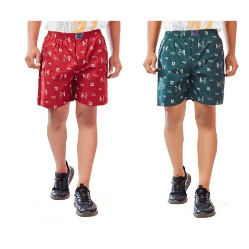 Buy ORANGE MONO C Shorts Pend-COTTEN -MULTI-M Online at Best Prices in ...