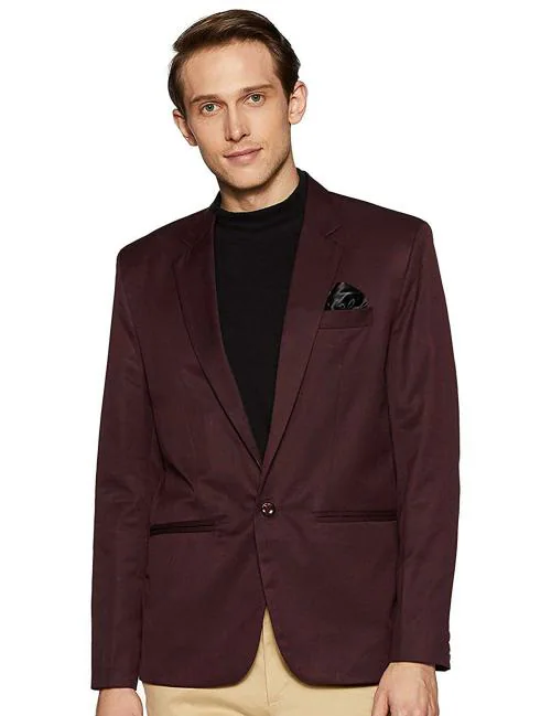 Buy Luxrio Men Maroon Blazer Online at Best Prices in India - JioMart.