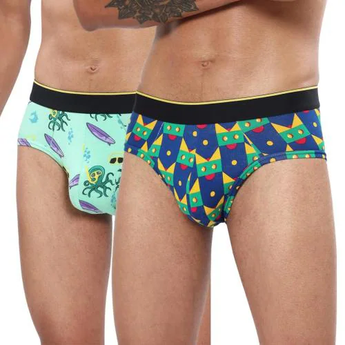Buy bummer Printed Briefs For Men | Solids Micro Modal Fabric Feels Soft & Cozy | 4 Way Stretch ...