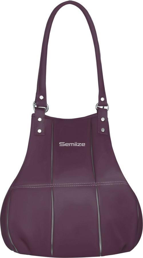 Buy Semiize Women Maroon PU Shoulder Bag Online at Best Prices in India ...