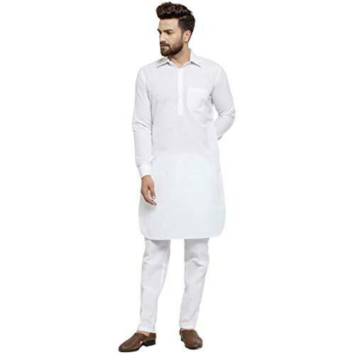 Buy TREEMODA Men White Lenin Kurta Pyjama Set Online at Best Prices in ...