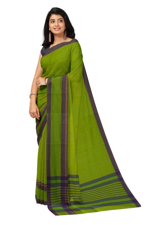 Buy KSR HANDLOOMS - WOVEN-PURE KOLLAM COTTON SAREE Online at Best ...