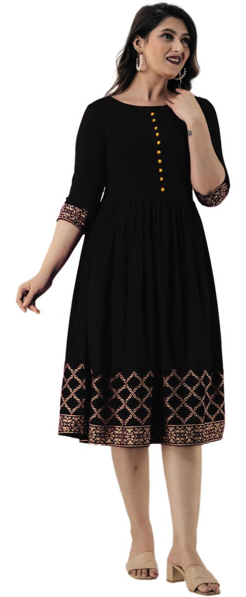 Buy RA Creation Women Black Printed Viscose Rayon Kurta Online at Best Prices in India - JioMart.