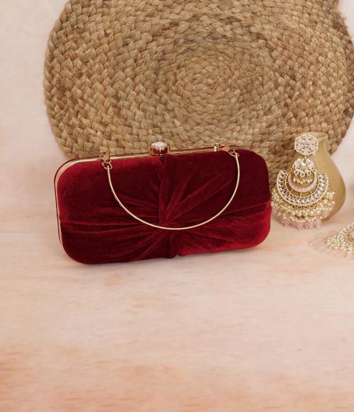 Buy Fabbhue Casual Maroon Clutch Online at Best Prices in India - JioMart.