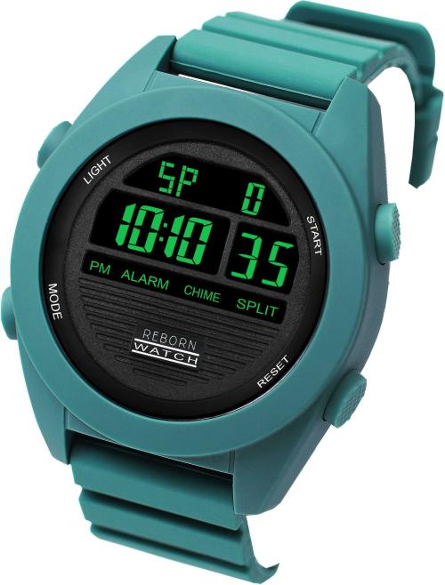 Buy Reborn Digital Watch Black Dail Blue Strap Wrist Digital Watch for ...