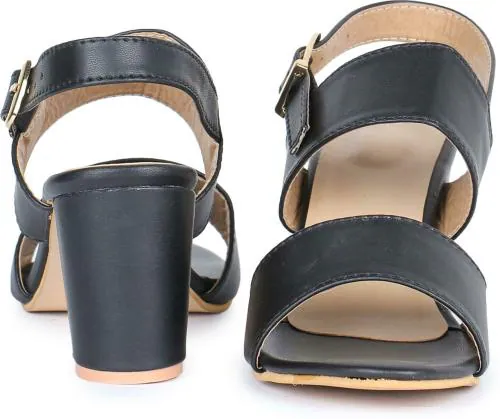 Buy Shimari Trendy Black Heels For Women Online at Best Prices in India ...