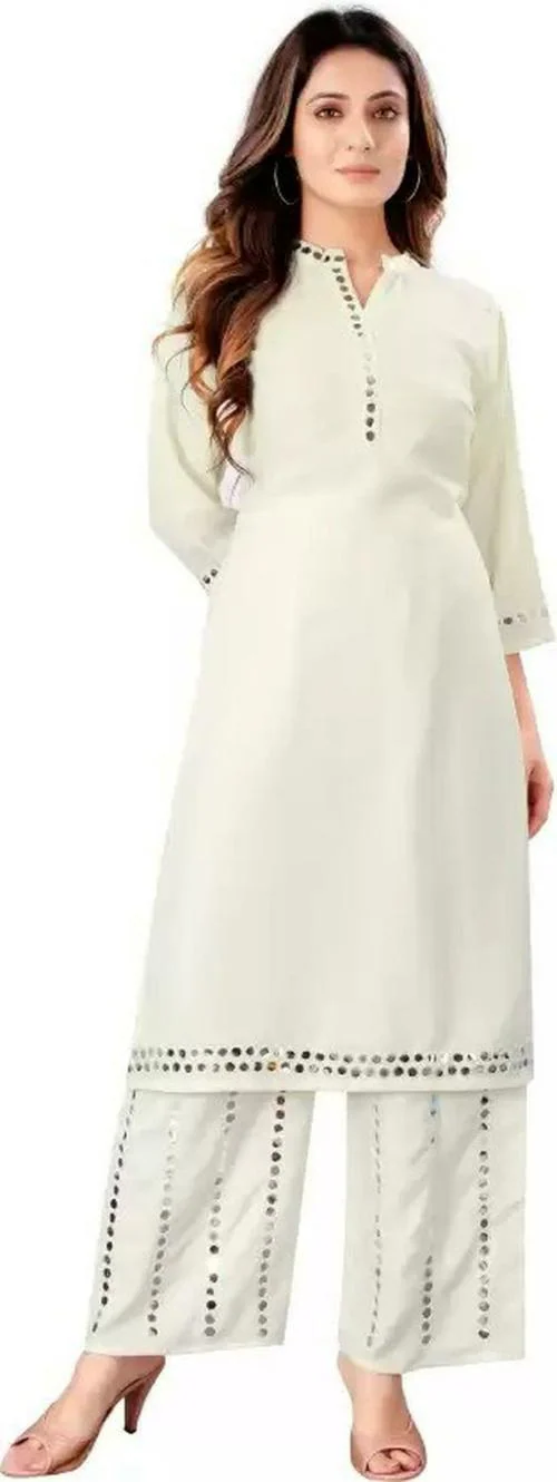 Buy Helwin Desiner Women Kurta Palazzo Set Online at Best Prices in ...