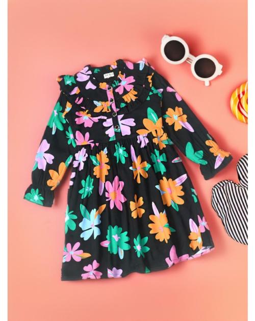 Buy Bella Moda Girls Fit And Flair Casual Wear Dress Online at Best ...