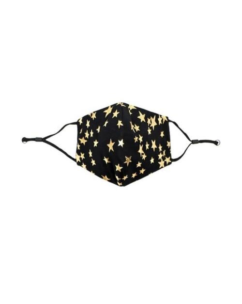 Buy Bokoka Women Black Micro Print Net Masks (Free Size) Online at Best ...
