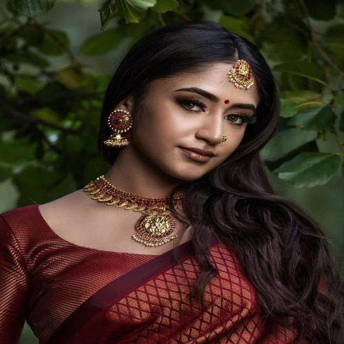 Buy Vrushi's Fashion Present Women's Saree with Blouse Piece (Maroon ...