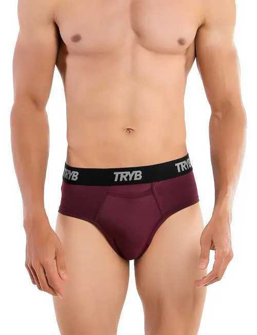 Buy TRYB Mens Sport Performance Stretch Underwear Quick Dry Moisture Wicking Athletic Boxer ...