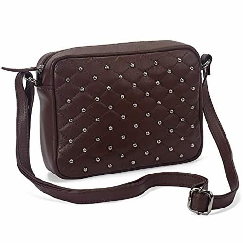 Buy Rolando Sophie Chestnut Brown Genuine Leather Women's Cross-Body ...