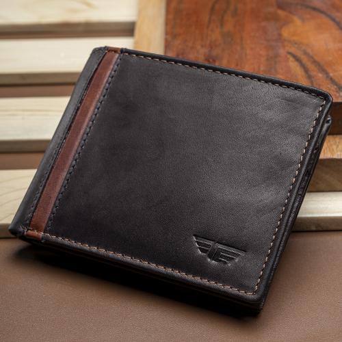 Buy Red Tape Choco Brown, Tan Brown Leather Two Fold RFID Wallet Online ...