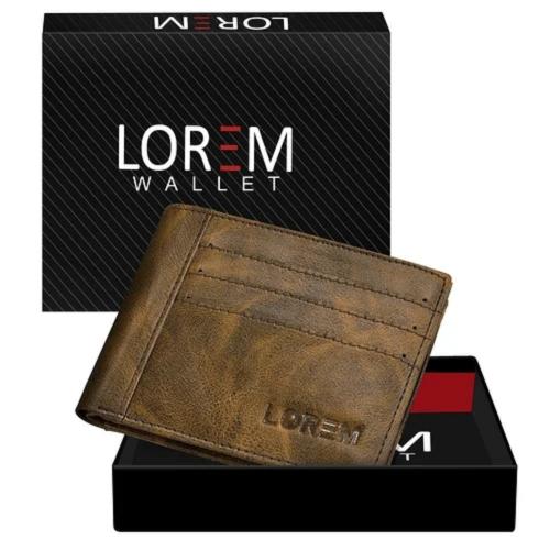 Buy LOREM Regular Men's Wallet, Colour-TAN BROWN Online at Best Prices ...