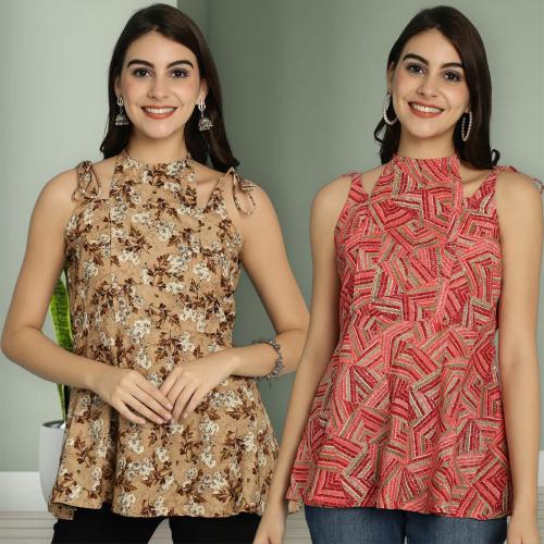 Buy Poshyaa Premium Trendy Tops & Tunics For Women - Pack of 2 Online ...
