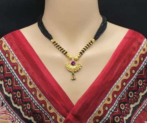 Buy Soni Jewellery Maharashtrian Tanmaniya Wedding marathi Mani Mala ...