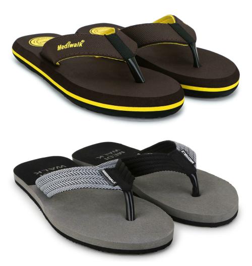 Buy Mediwalk's EVA|Premium|Comfort - Pack of 2 Slippers/Flipflops For ...