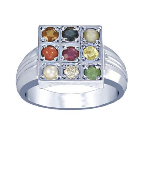 Buy Ceylonmine Navratan Navgrah Stone Ring Lab Certified Nine Stone ...