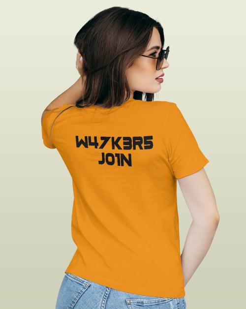 Buy Macmerise Alan Walker Core Walkers Join Yellow T-shirt for Womens Online at Best Prices in ...